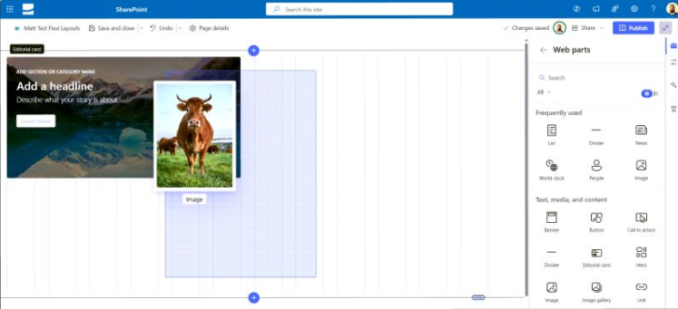 Sharepoint Flexible Sections How To Resize Overlap And Move Web Parts Code Creators